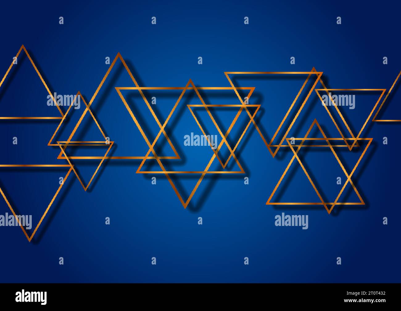 Dark blue abstract tech background with golden triangles. Luxury vector design Stock Vector ...