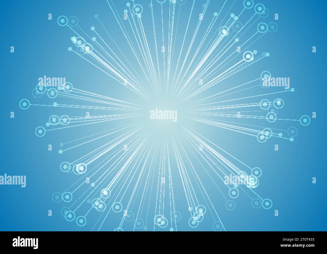 Blue concept connection lines abstract futuristic background. Vector ...