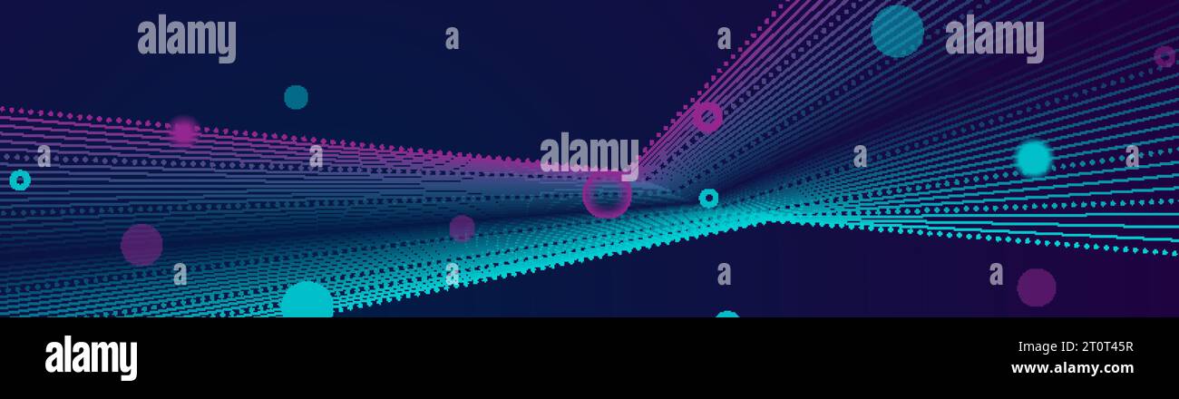 Blue and purple futuristic hi-tech modern banner design. Abstract ...