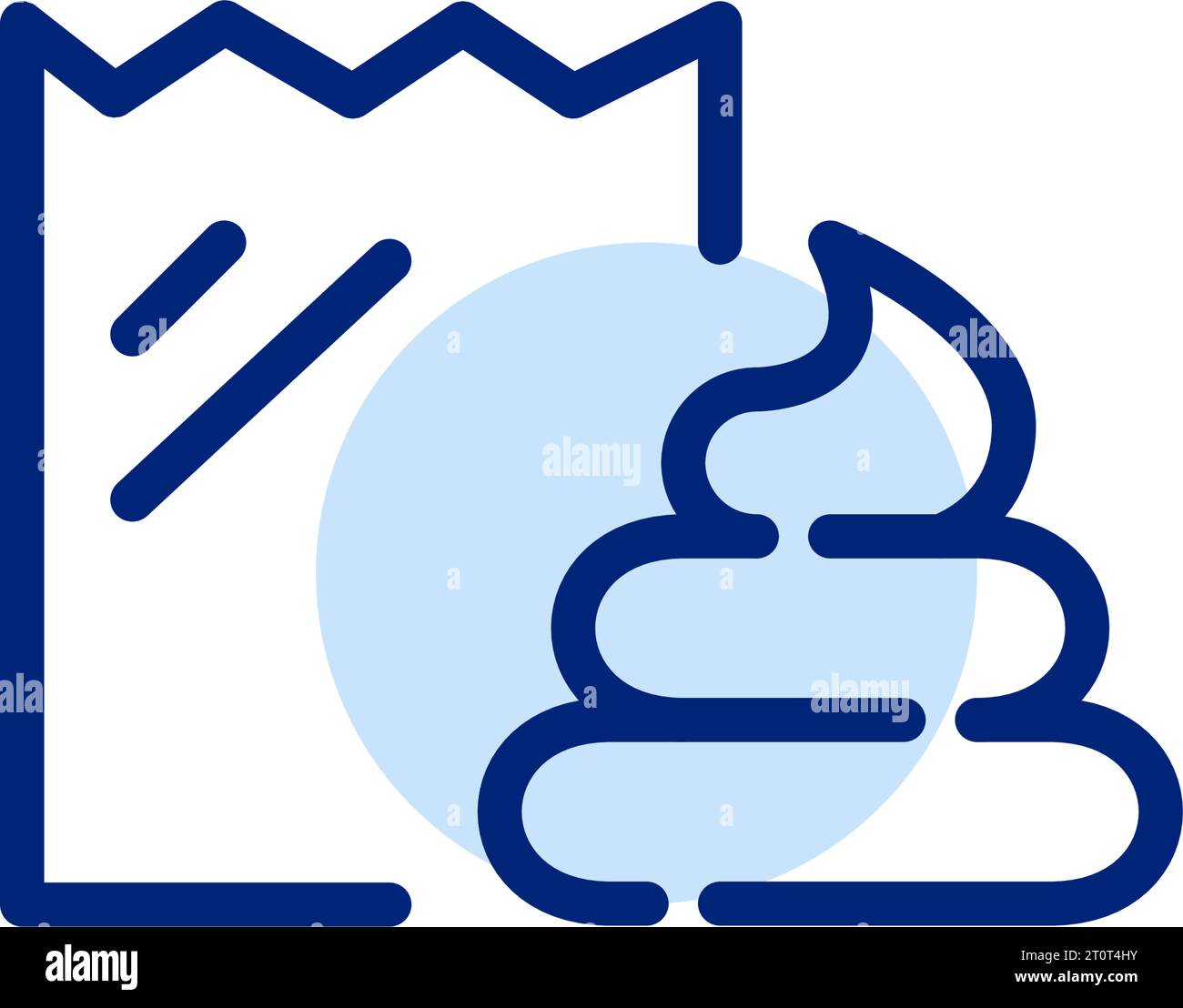 Dog poop and paper bag. Clean after your pet. Pixel perfect icon Stock ...