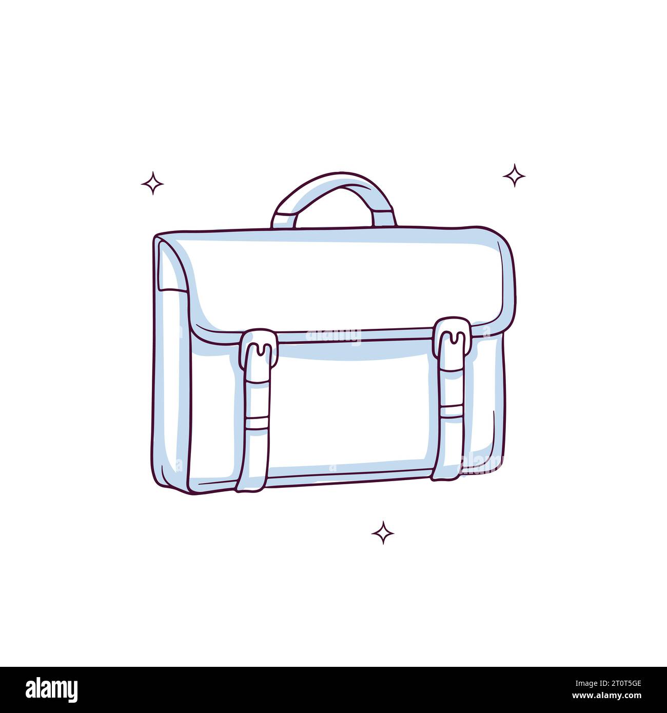 Hand drawn briefcase. Doodle Sketch Vector Illustration Stock Vector ...
