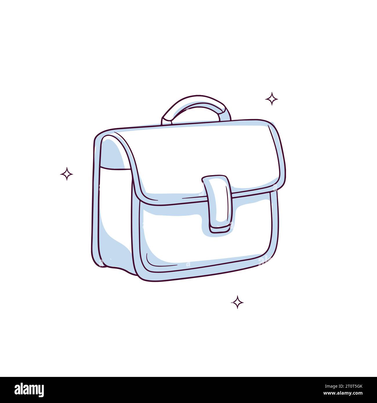 Hand drawn briefcase. Doodle Sketch Vector Illustration Stock Vector ...