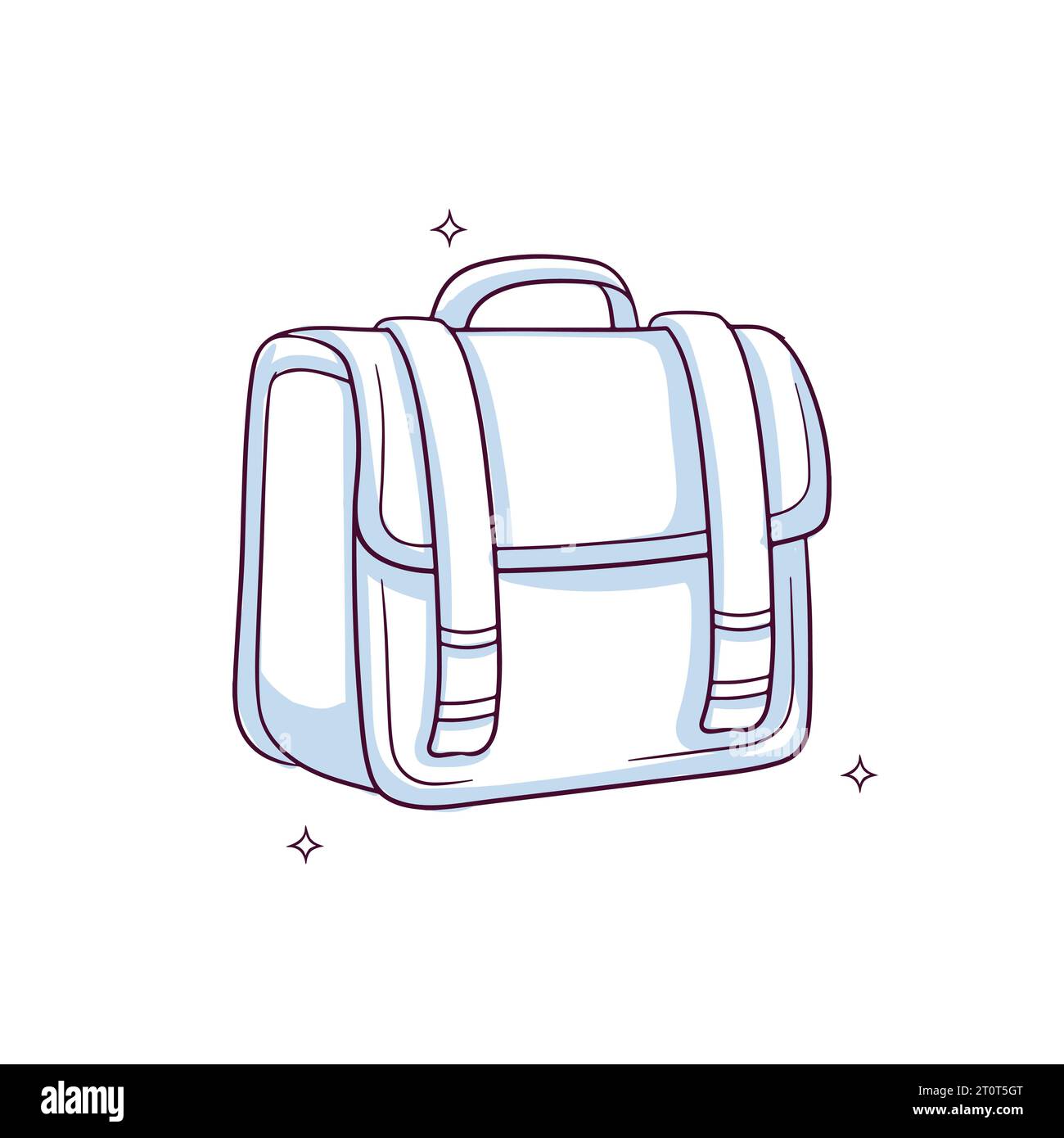 Hand drawn briefcase. Doodle Sketch Vector Illustration Stock Vector ...