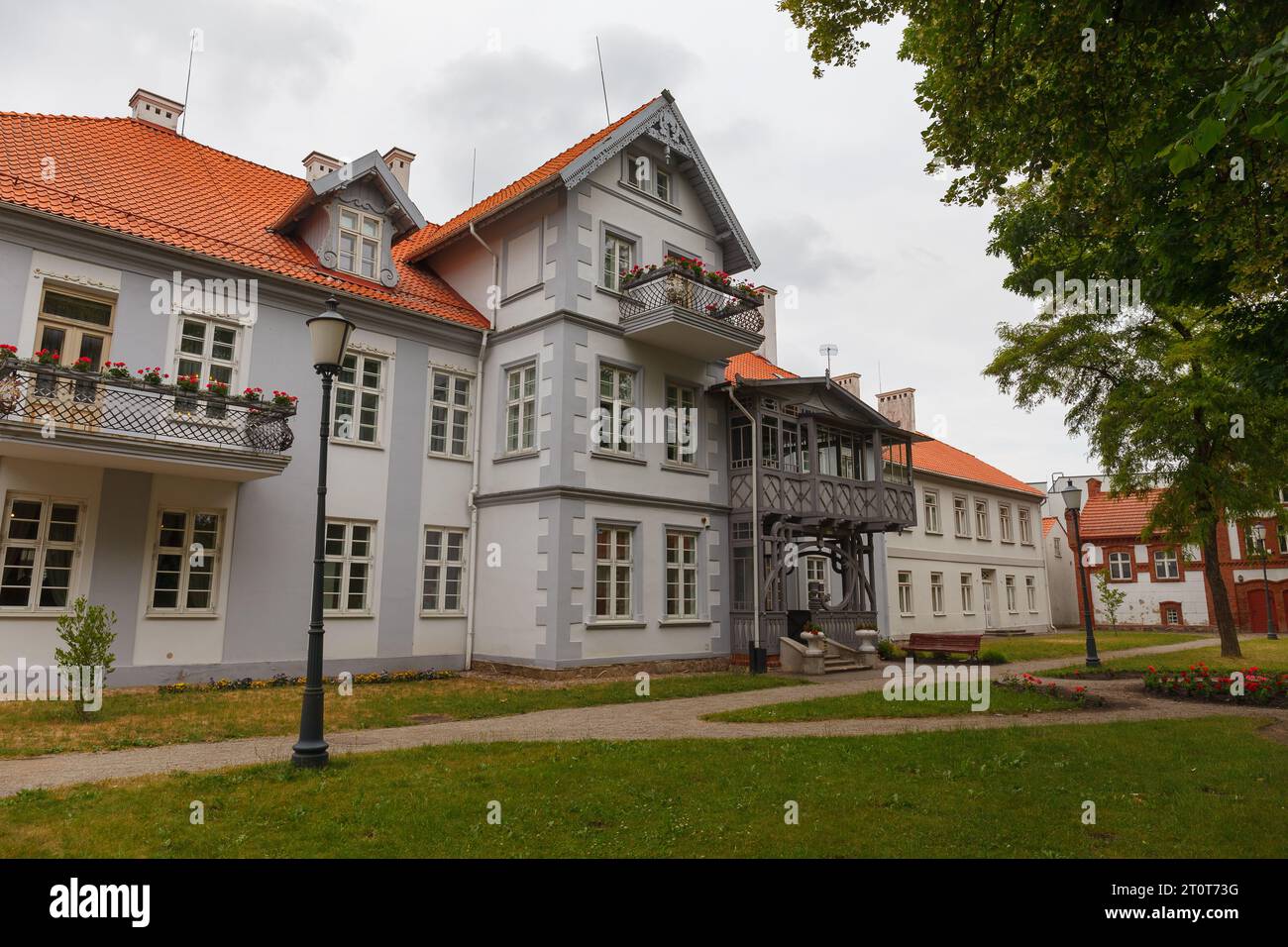 Hugo Scheu Manor-Museum in Silute, Lithuania Stock Photo - Alamy