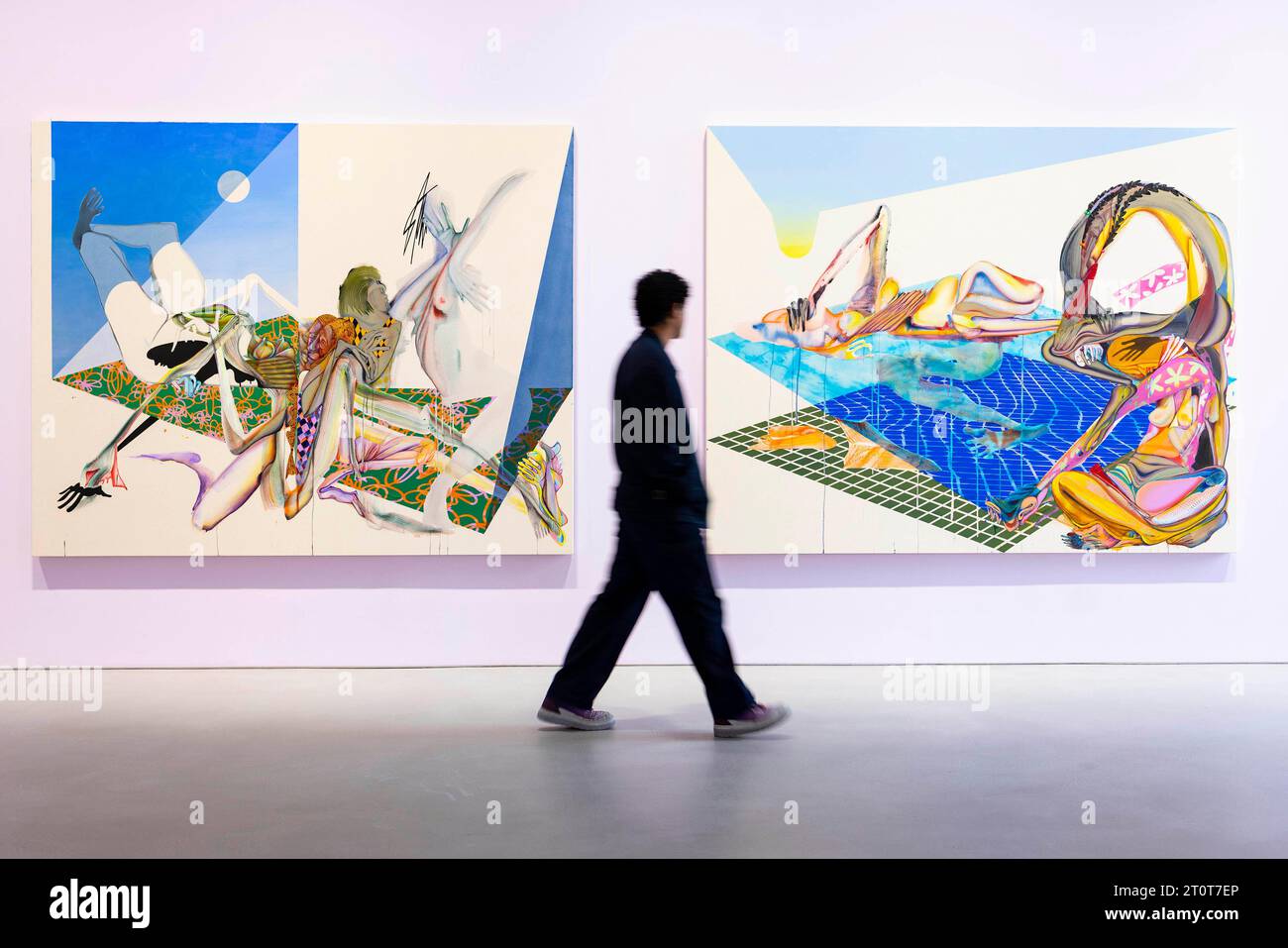 EDITORIAL USE ONLY Gallery view of "Here We Come Again, 2023" and "Too ...