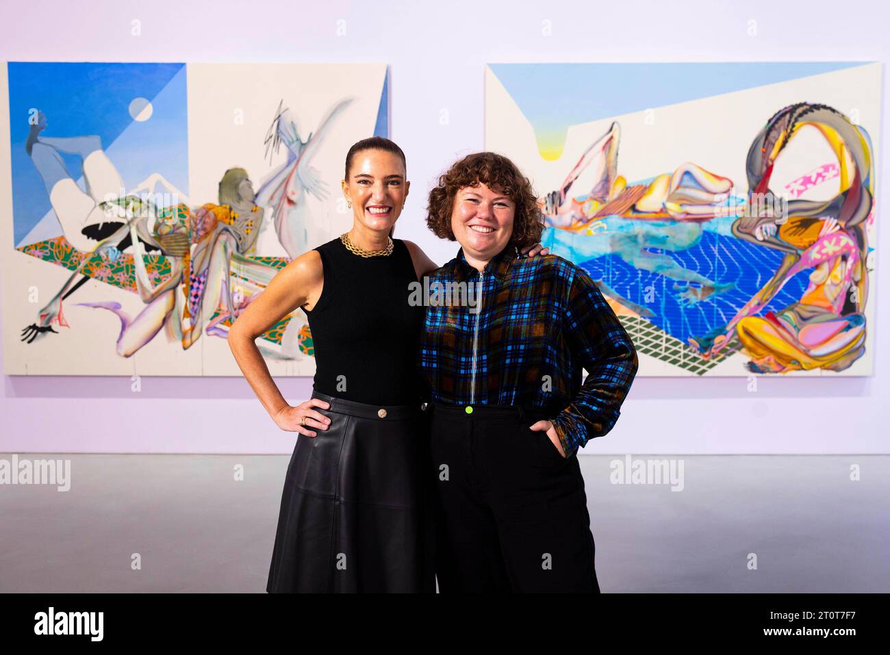 EDITORIAL USE ONLY Gallerist Pilar Corrias and artist Christina Quarles ...