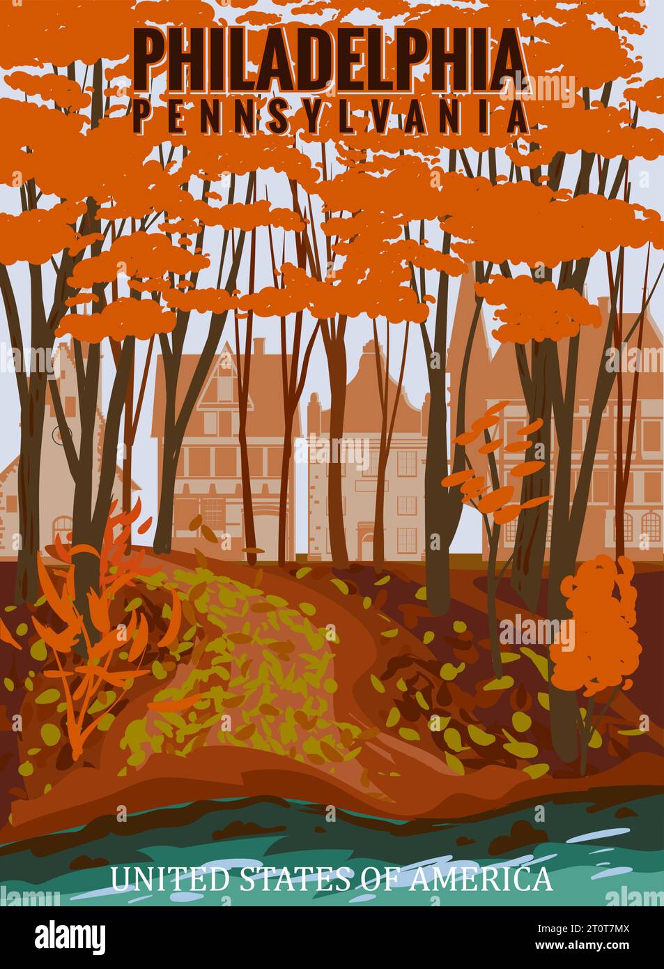 Philadelphia fall foliage Stock Vector Images - Alamy