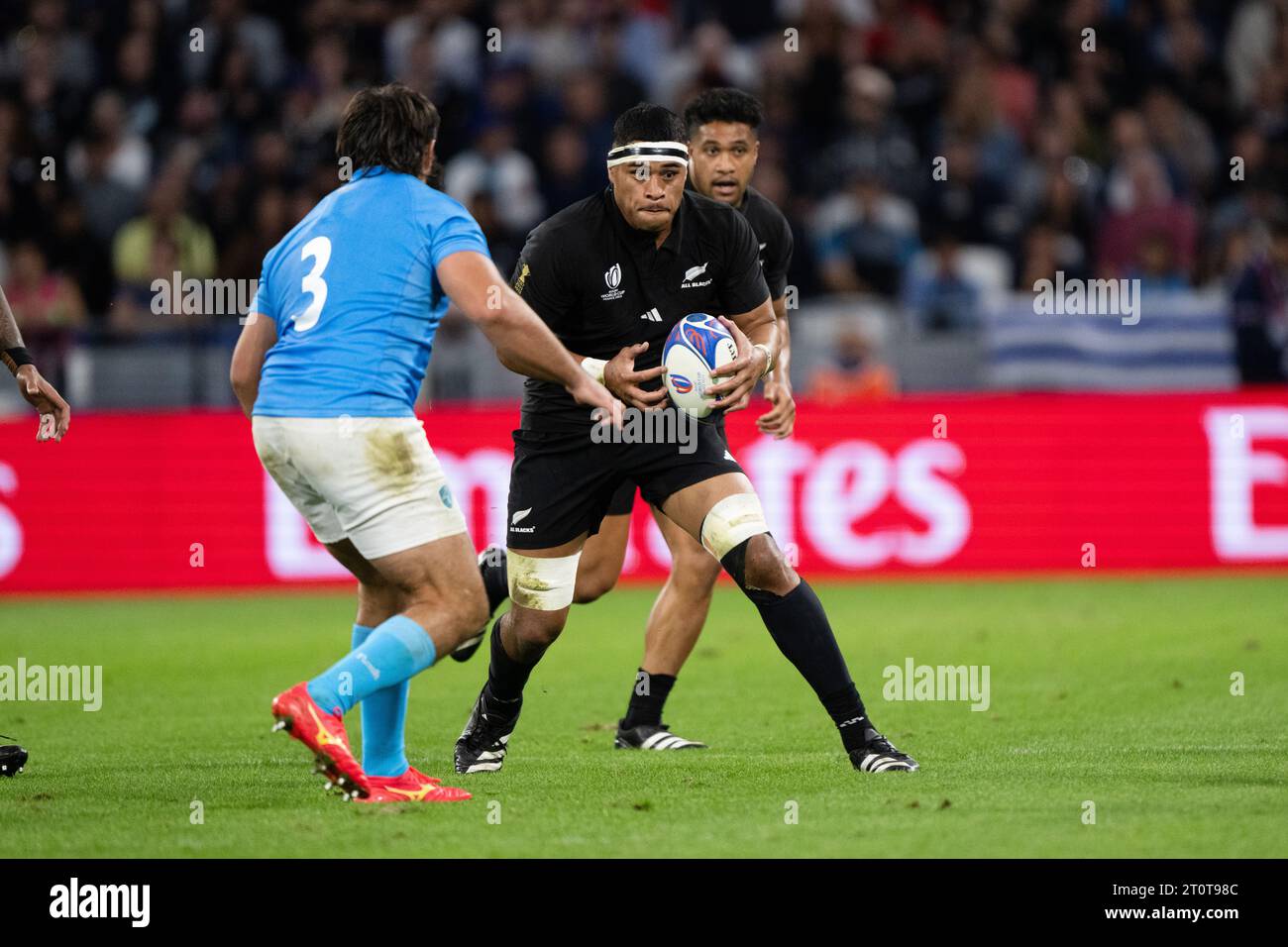 Tupou Vaa'i (NZL) during the 2023 Rugby World Cup Pool A match between ...