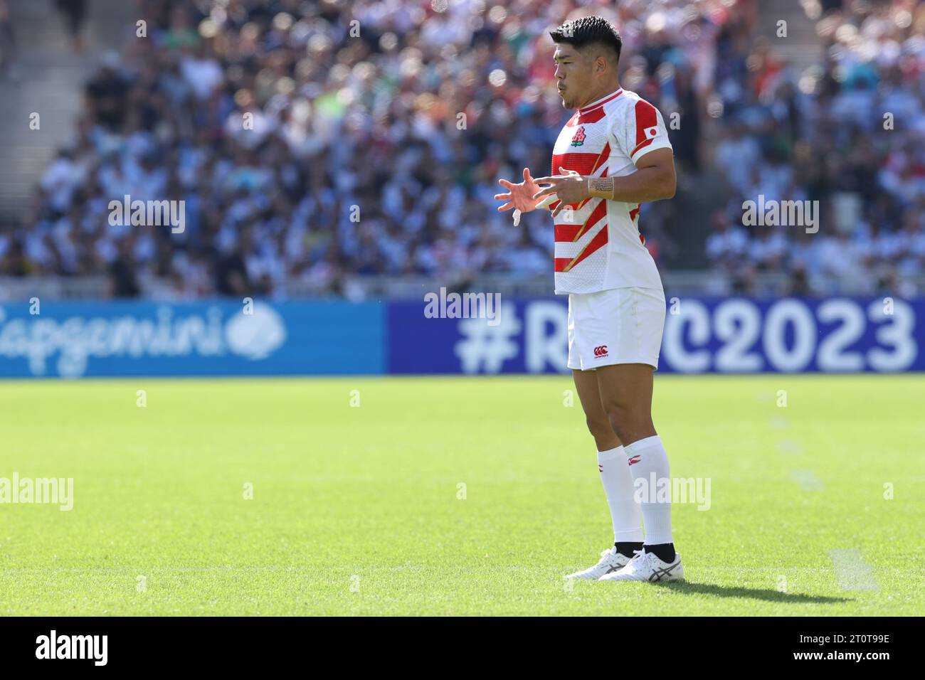 Japan's Rikiya Matsuda during the 2023 Rugby World Cup Pool D match ...