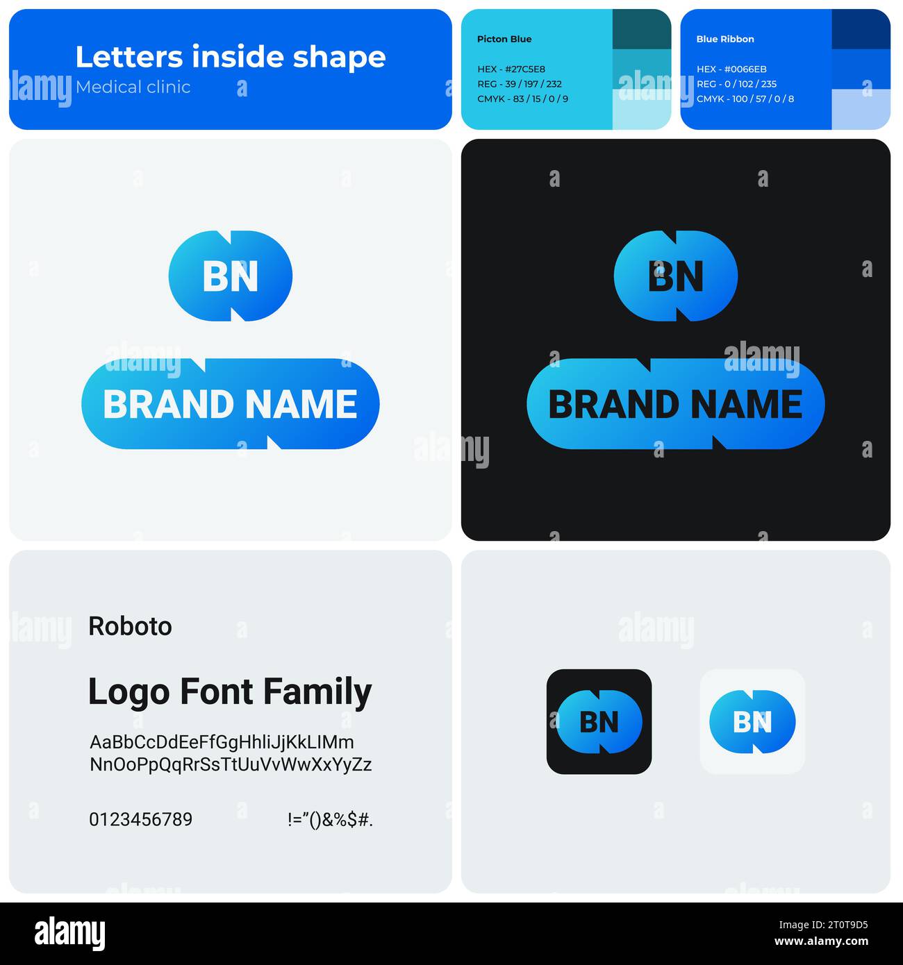 Medical clinic creative branding template Stock Vector Image & Art - Alamy