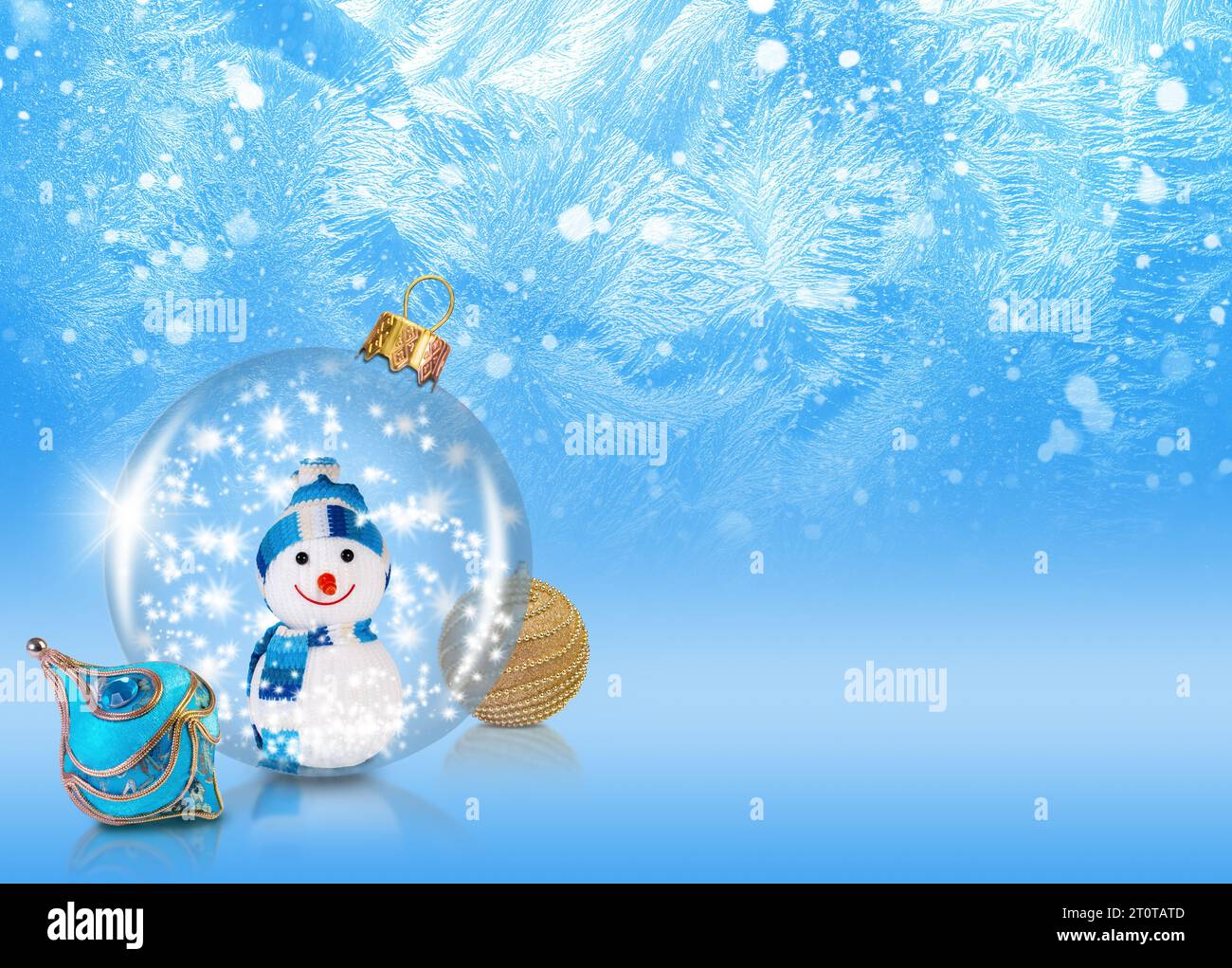 abstract Christmas and New Year concept with christmas decorations ...