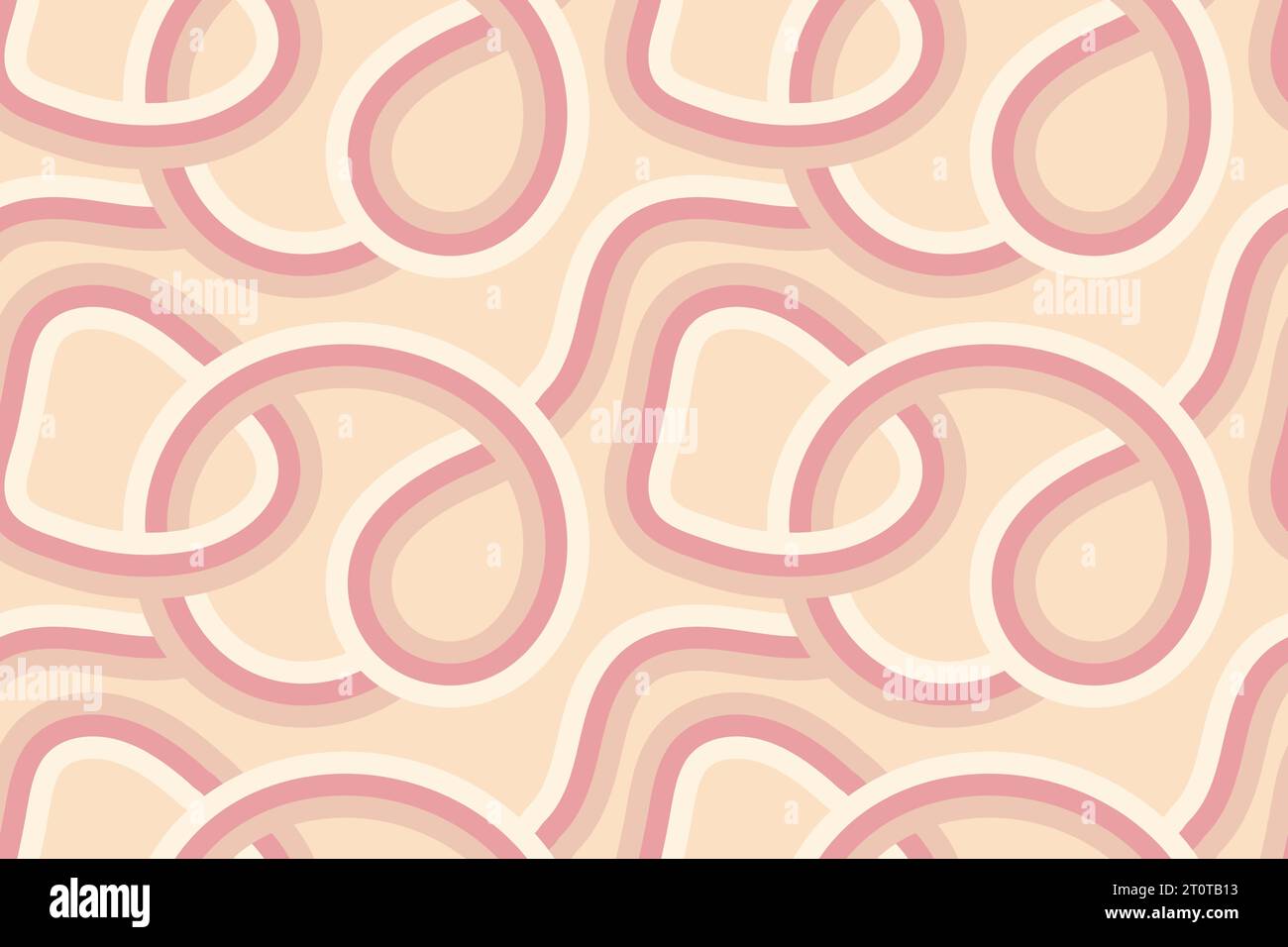 Creative cute squiggle print with colored abstract squiggles. Seamless ...