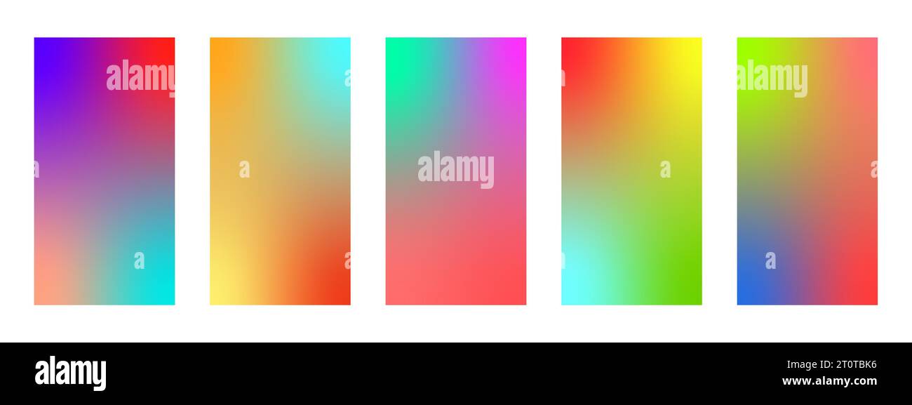 set of gradient rectangles. Vector illustration Stock Vector Image ...