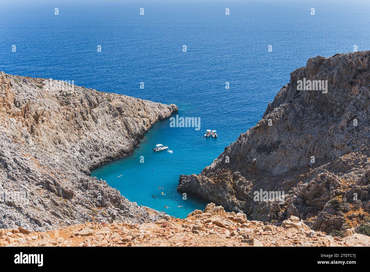 one of the most beautiful beaches in Greece, nestled in a canyon ...