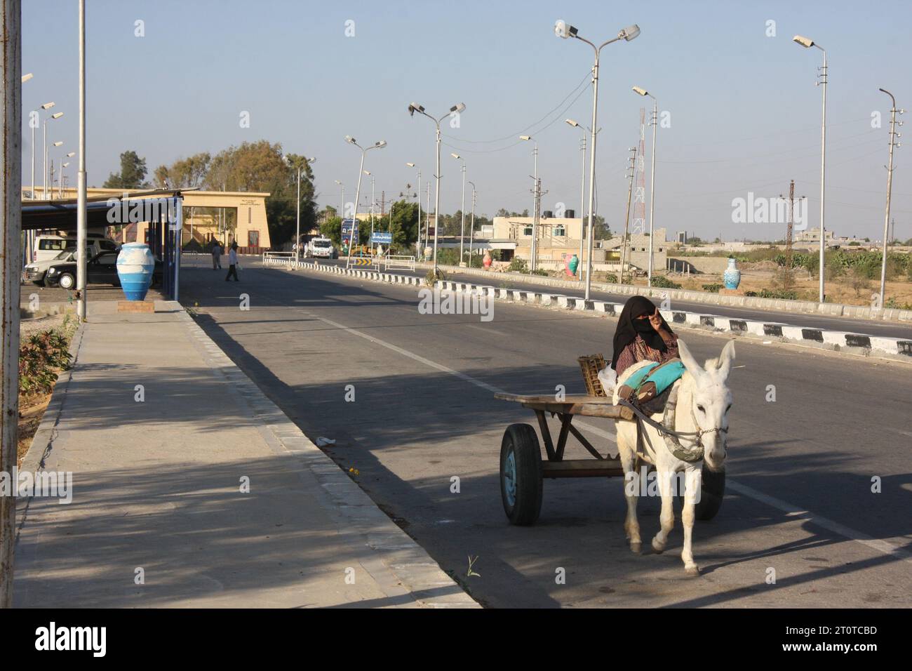 ***FILE PHOTO*** The Rafah border crossing between Egypt and the Gaza ...