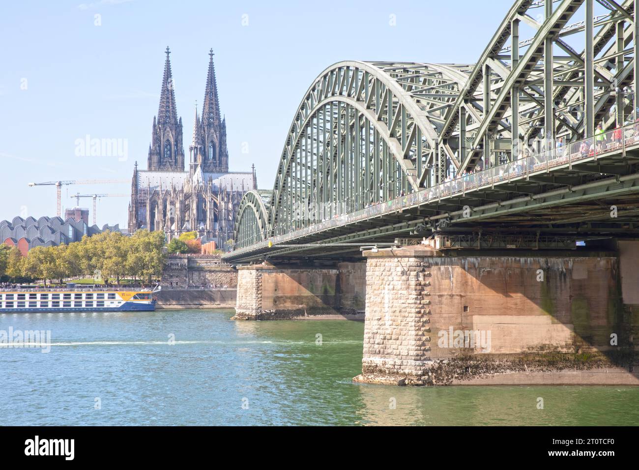 Cologne, Germany on september 30, 2023: Love Locks on the Hohenzollern ...