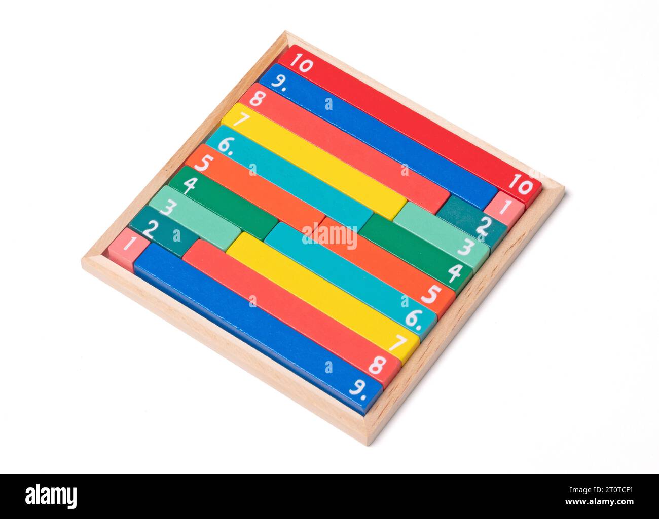 Wooden counting rods used to calculate mathematics using colour and ...