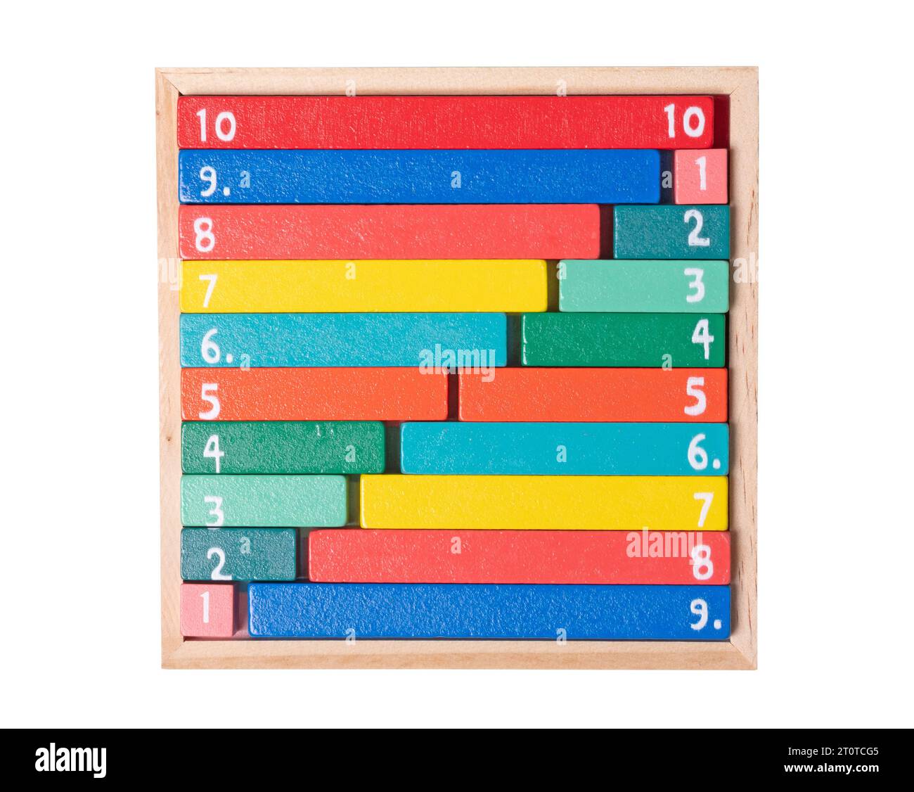 Wooden counting rods used to calculate mathematics using colour and ...