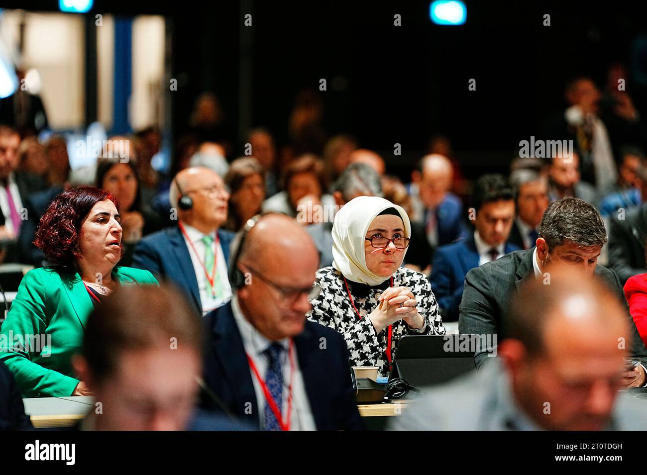 Delegates attend the NATO Parliamentary Assembly, in Copenhagen ...