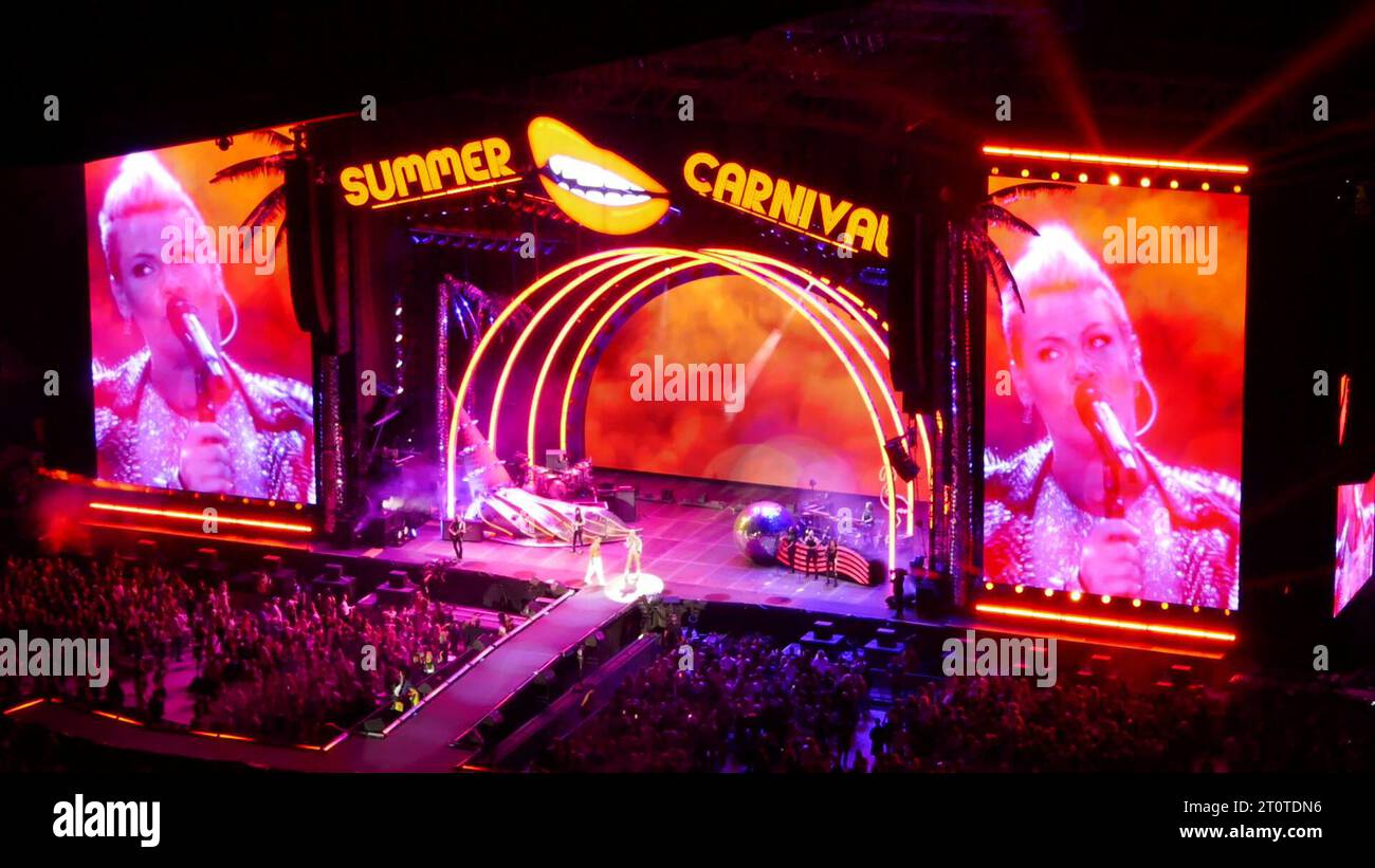 Inglewood, California, USA 5th October 2023 Singer Pink Summer Carnival ...