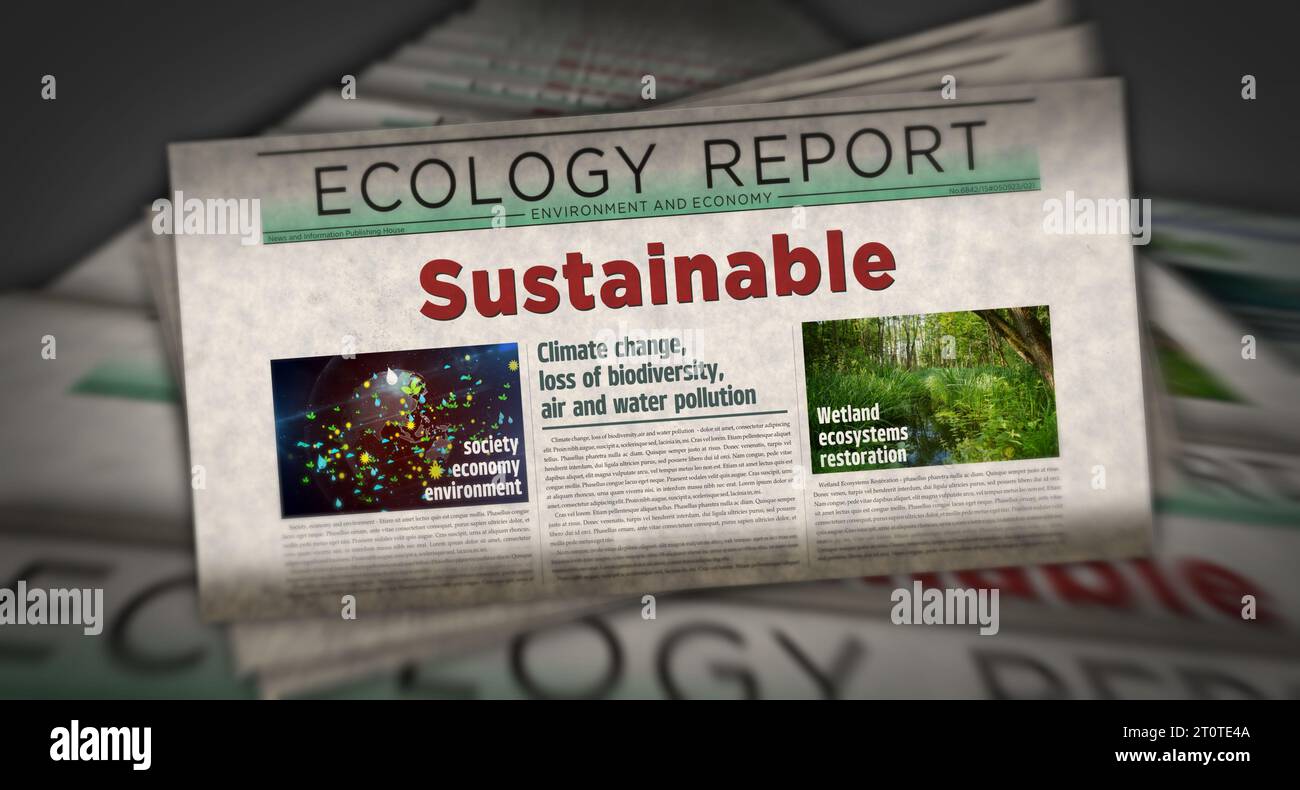 Sustainable green industry and eco friendly technology vintage news and ...