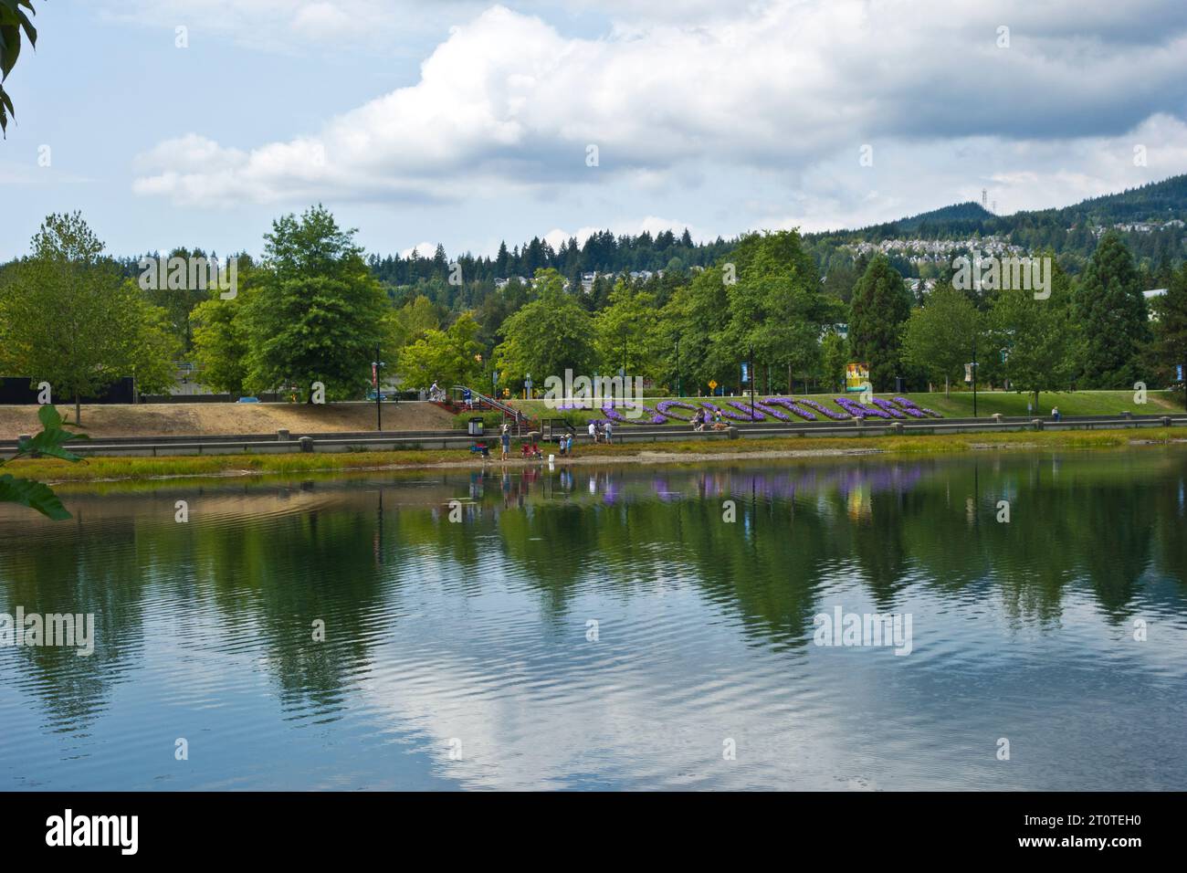 LaFarge Lake in Coquitlam, British Columbia, a suburb of Vancouver ...