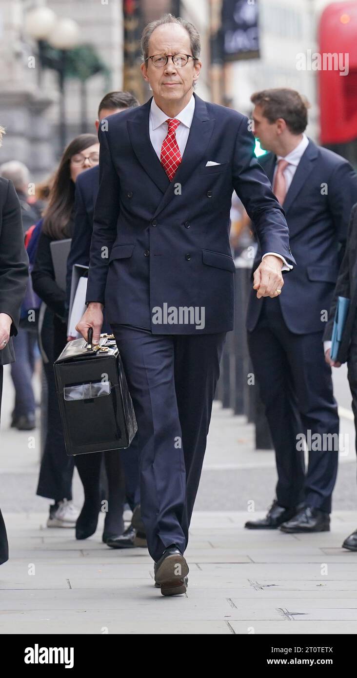 Chair of the Afghanistan Inquiry Sir Charles Haddon-Cave, arrives at ...