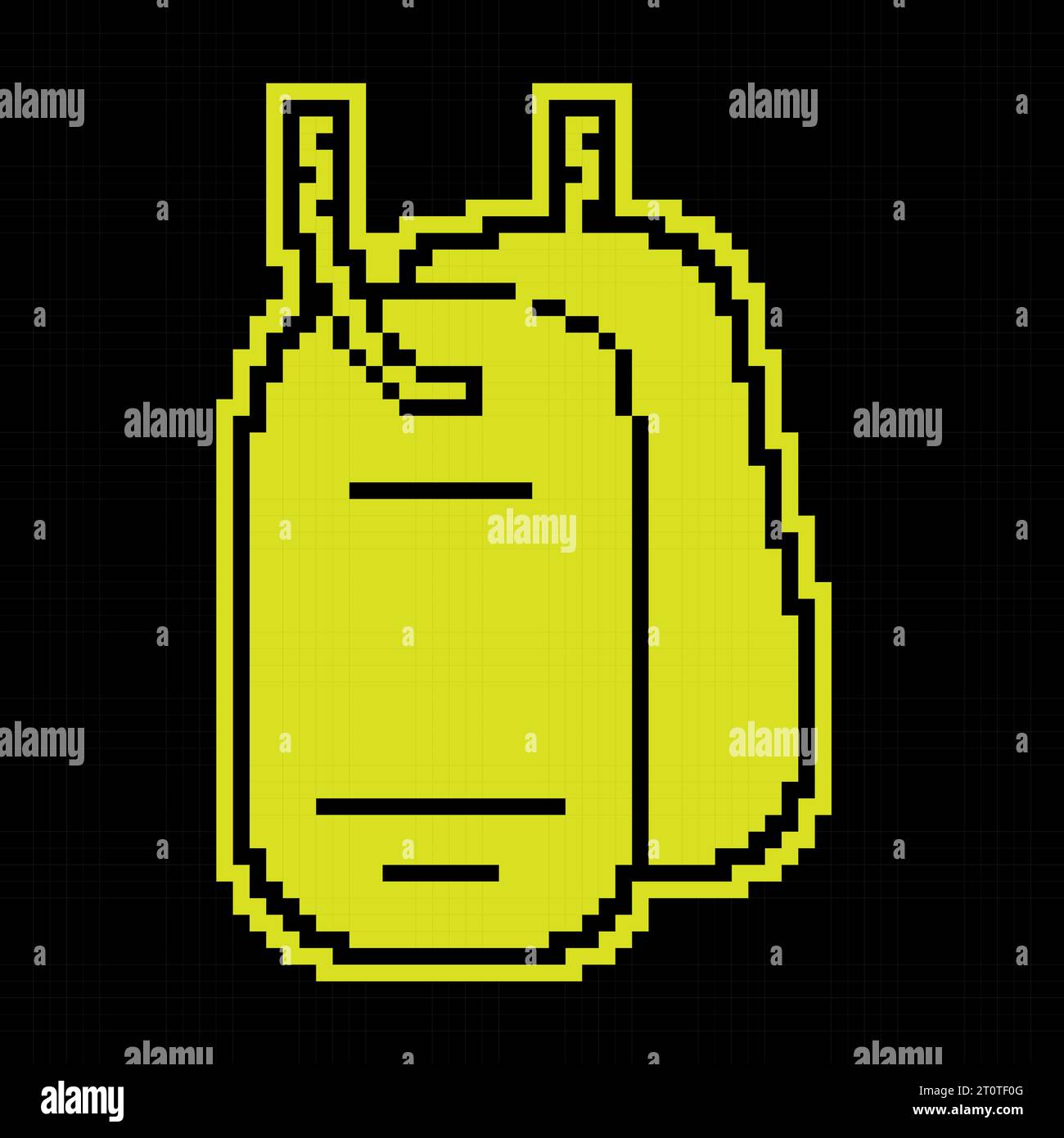 Pixel silhouette icon, personal military number badge on chain for ...