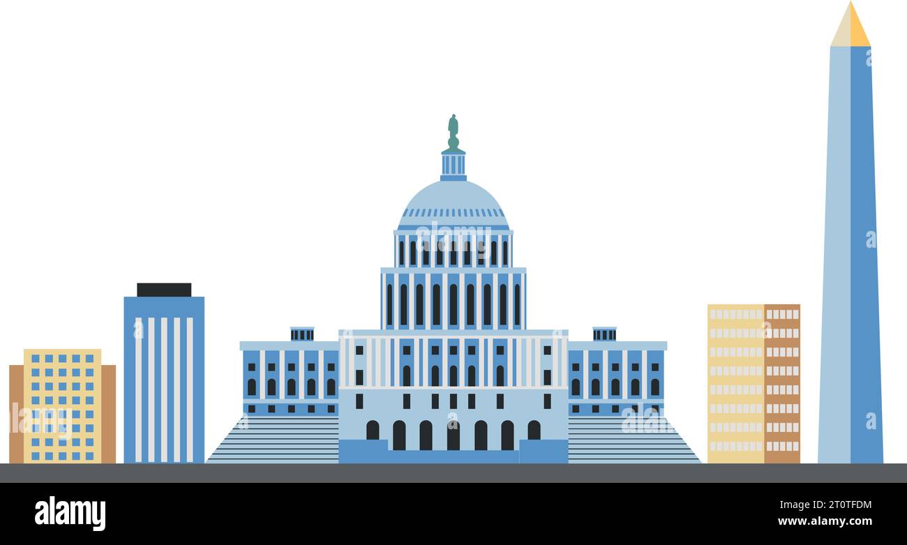 American downtown panoramic Stock Vector Images - Alamy