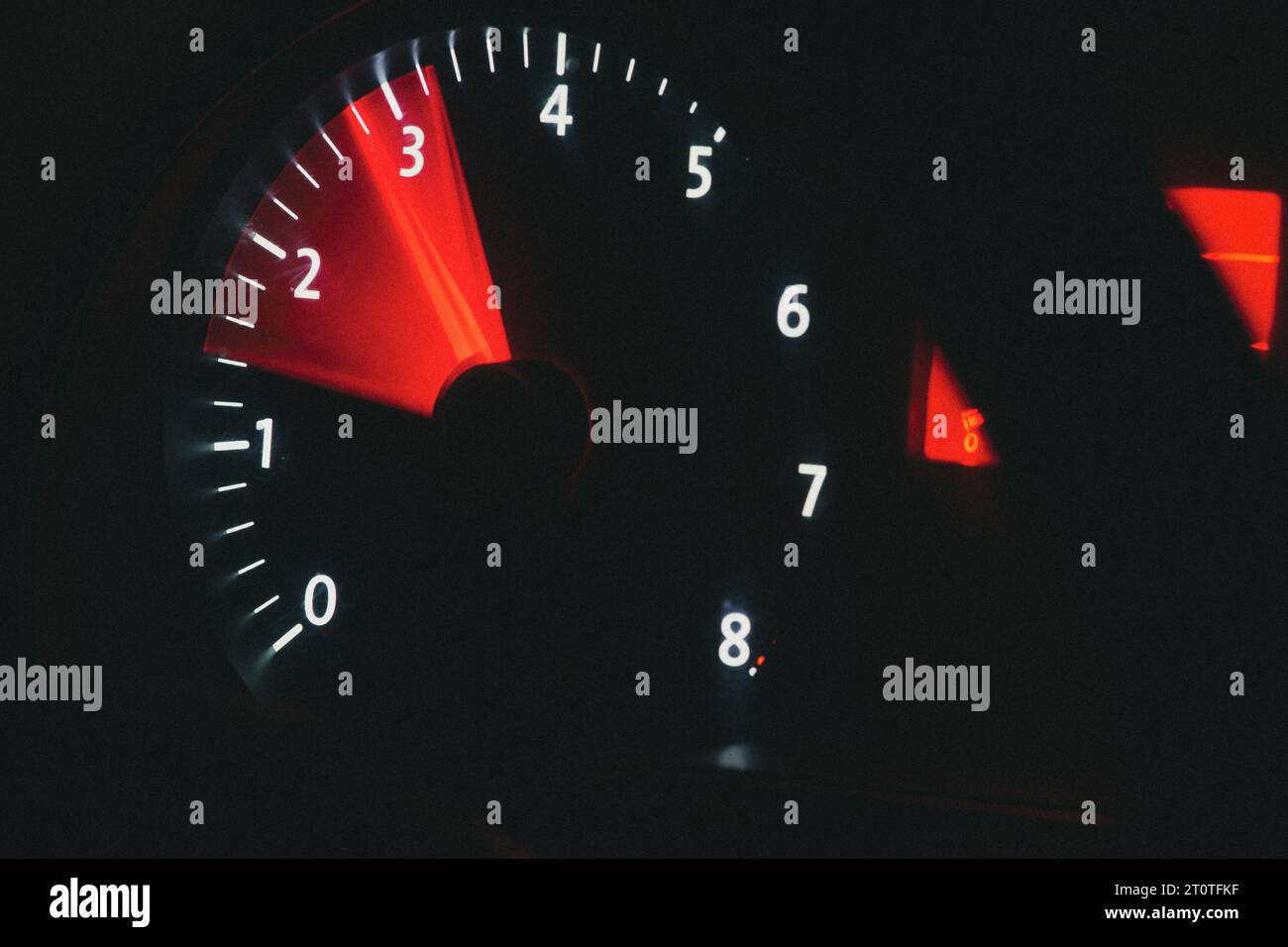 Photograph of a RPM gauge Stock Photo - Alamy