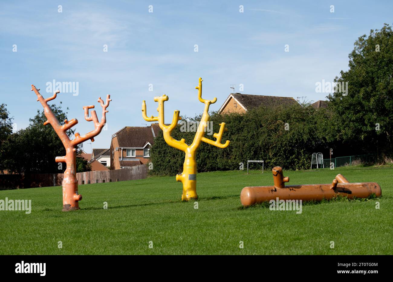 West Glebe Park, Corby, Northamptonshire, England, UK Stock Photo - Alamy