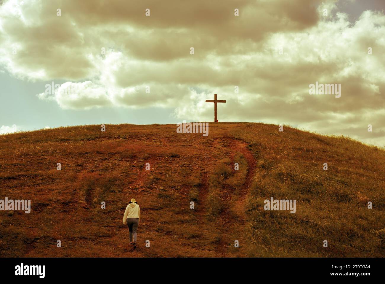 Cross person hi-res stock photography and images - Alamy