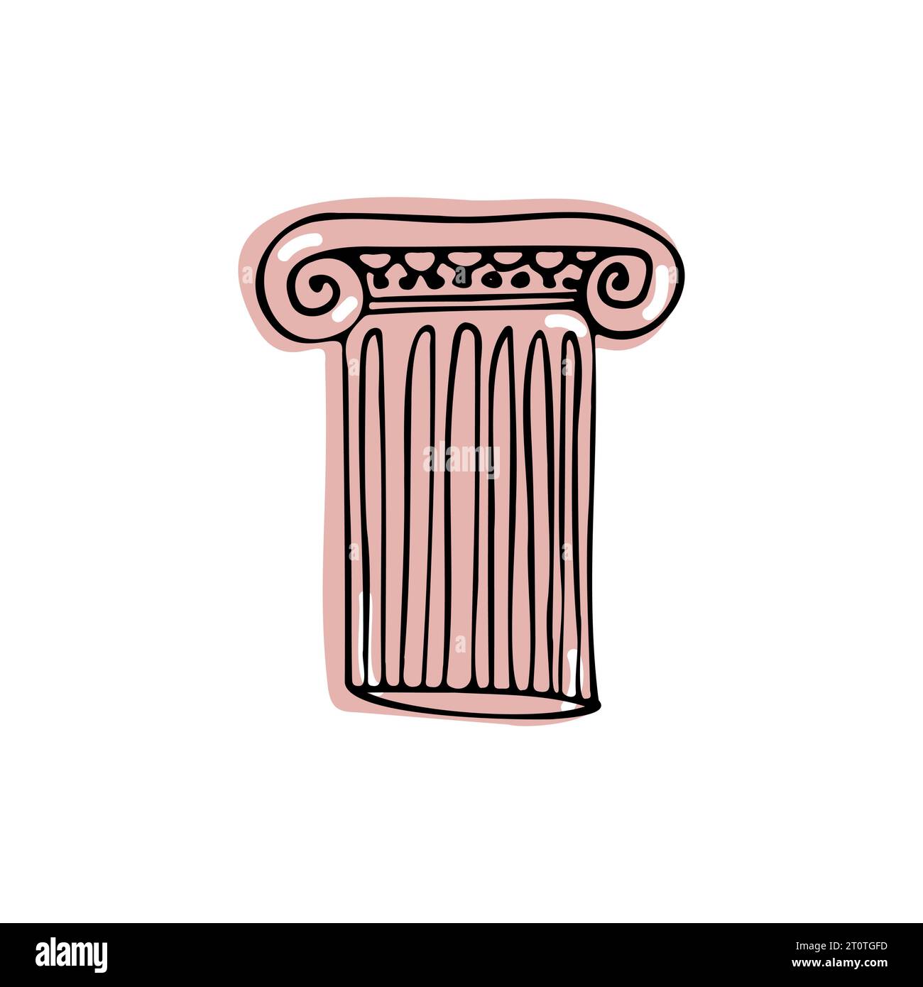 Antique column greek culture Stock Vector Images - Alamy