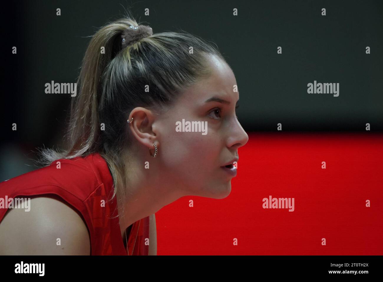 ISTANBUL, TURKIYE - MARCH 22, 2023: Ada Germen in Turk Hava Yollari vs ...