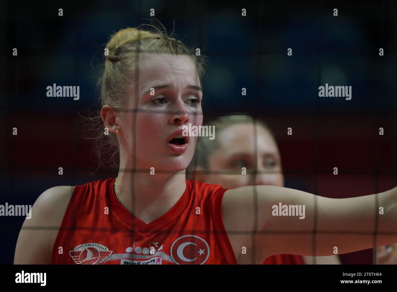 ISTANBUL, TURKIYE - MARCH 22, 2023: Hanna Orthmann in Turk Hava Yollari ...
