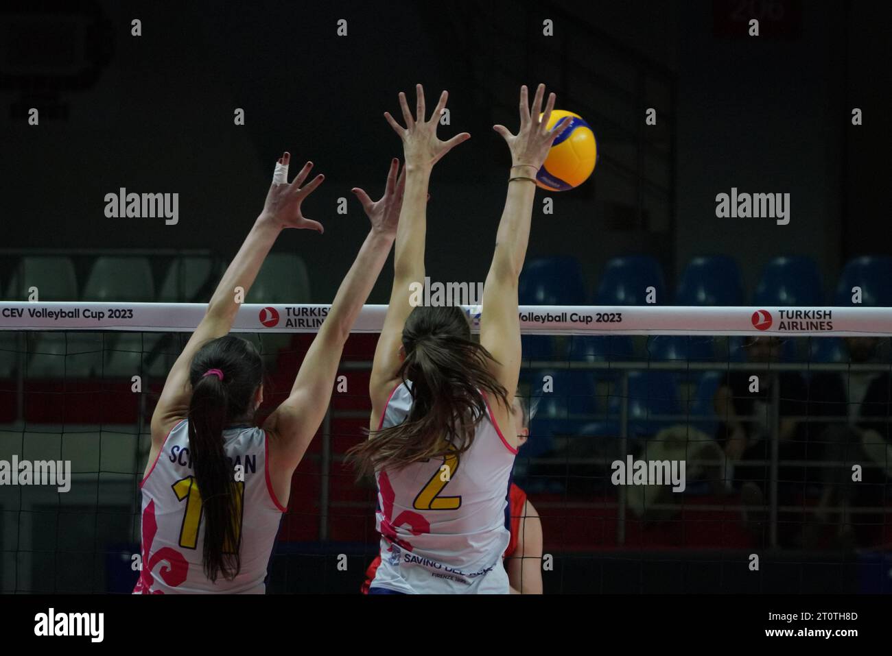 ISTANBUL, TURKIYE - MARCH 22, 2023: Yana Shcherban and Sara Alberti in ...
