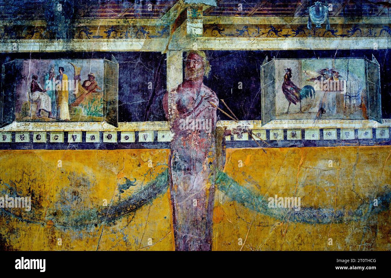 Fresco Pompeii Roman City is located near Naples in the Campania region ...