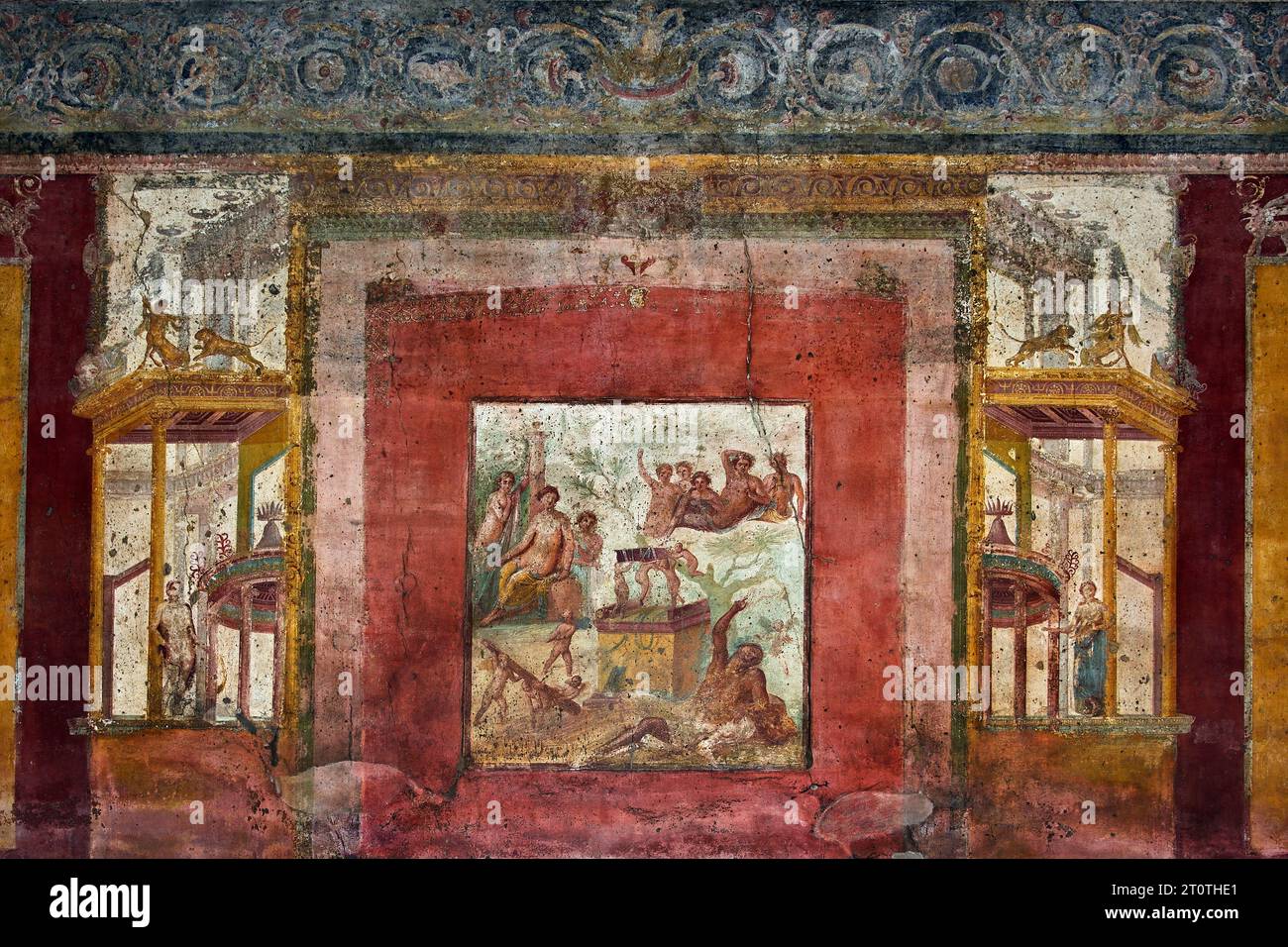 Fresco Pompeii Roman City is located near Naples in the Campania region ...