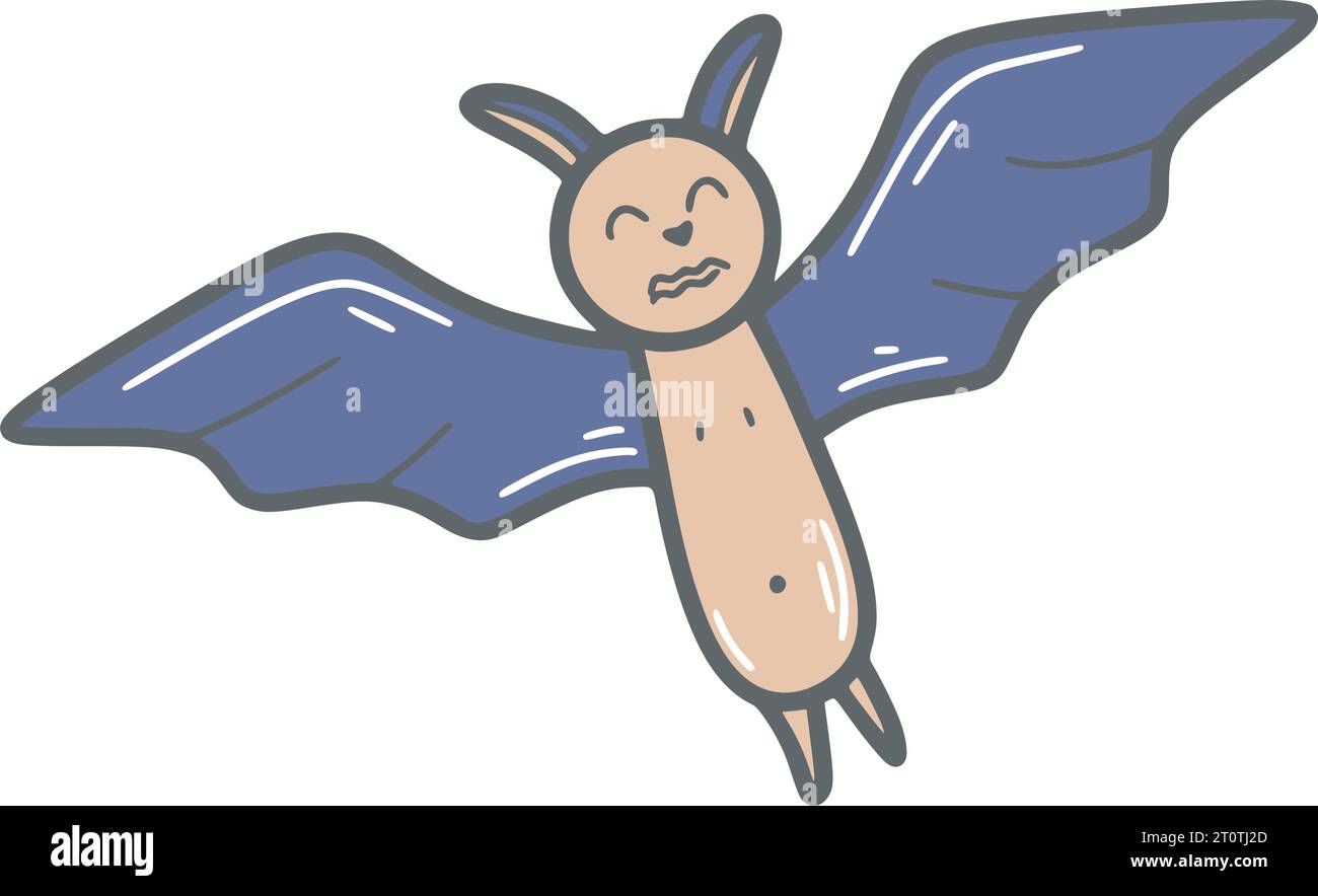 Bat clip art doodle sketch style. Cute baby character. Isolated element ... Bat clip art doodle sketch style. Cute baby character. Isolated element ...