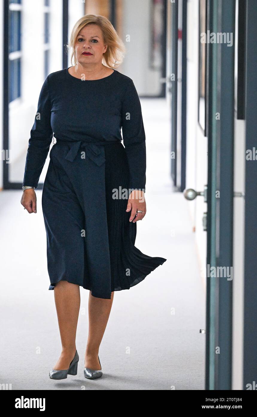 Berlin, Germany. 09th Oct, 2023. Nancy Faeser, the SPD's top candidate ...