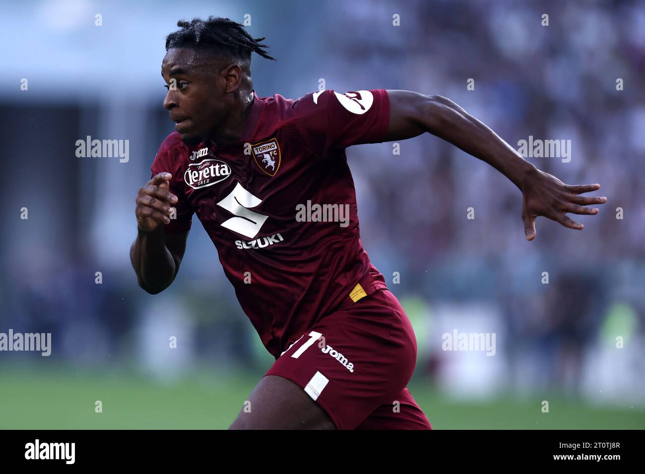 Duvan Zapata of Torino Fc looks on during the Serie A football match ...