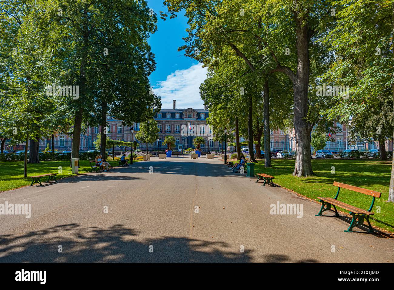 COLMAR, ALSACE, GRAND EST, FRANCE - CIRCA AUGUST, 2023: Champ de Mars ...