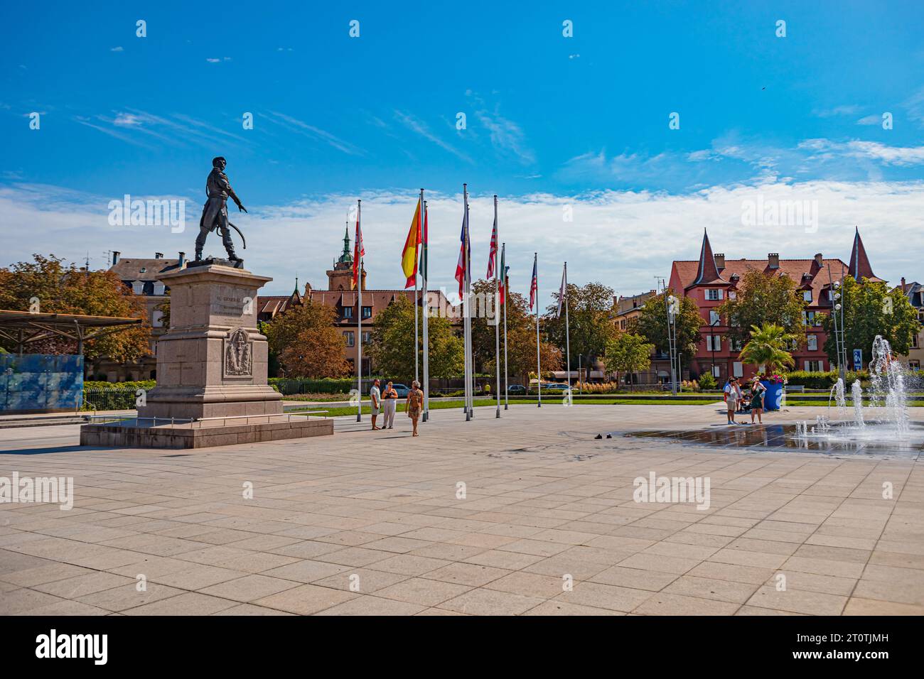 COLMAR, ALSACE, GRAND EST, FRANCE - CIRCA AUGUST, 2023: Champ de Mars ...