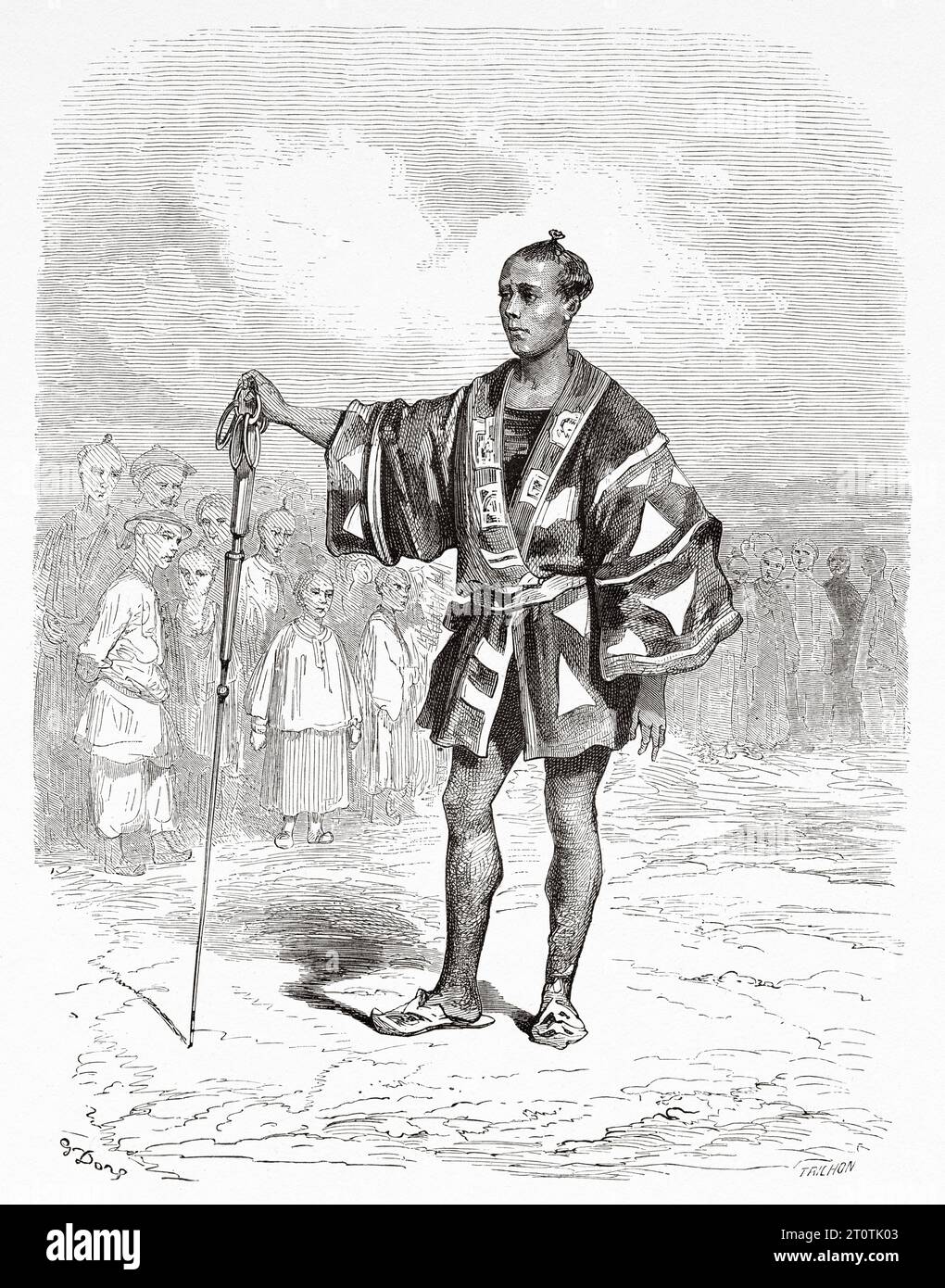 Municipal guard of Yedo, Edo (Tokyo) Japan, Asia. Travels in China and ...