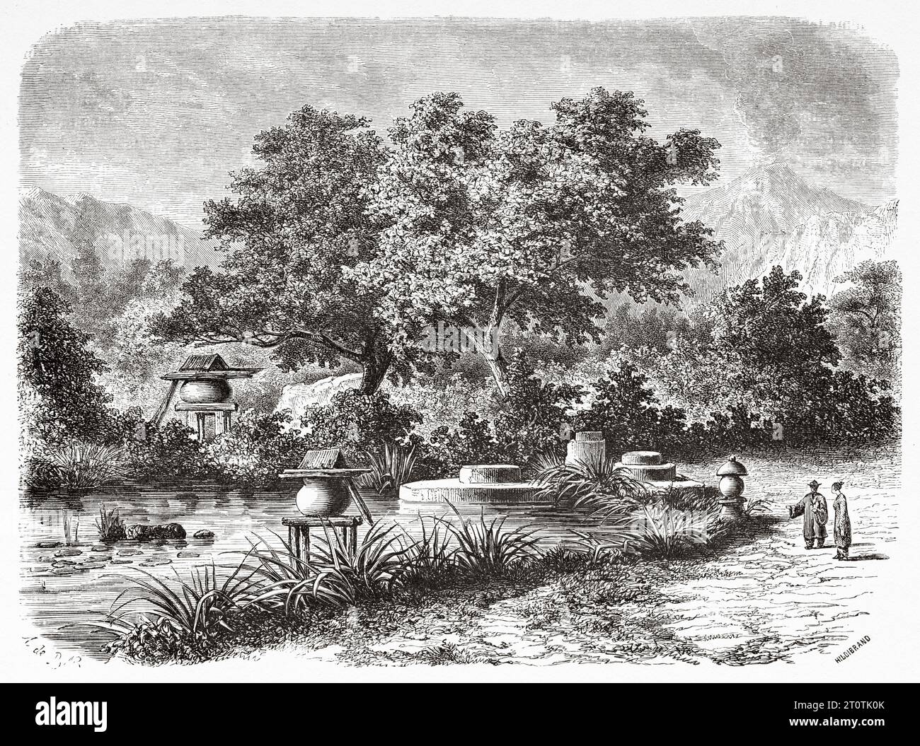 Historical public garden in Cut Out Stock Images & Pictures - Alamy