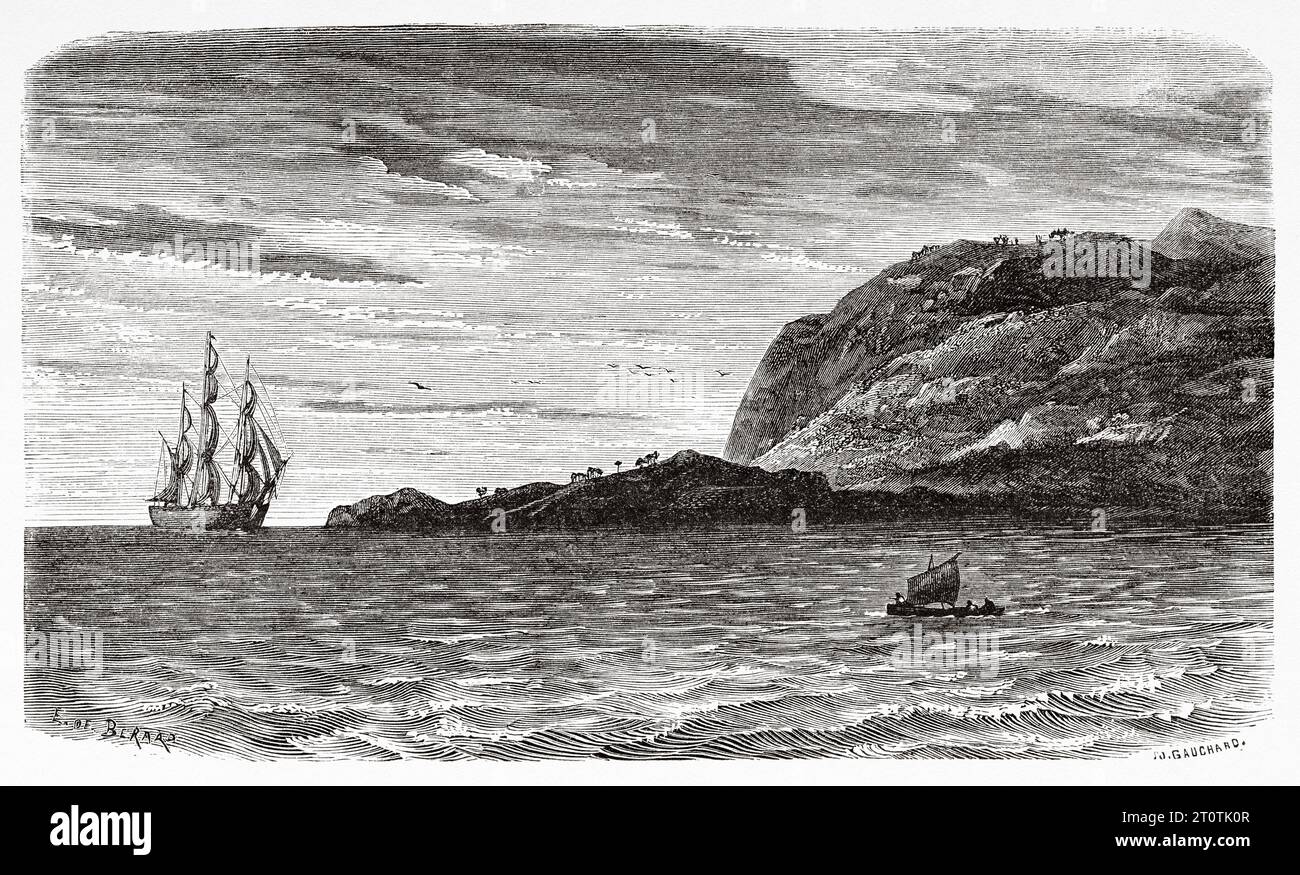 Cape Tiburon, Haiti. Caribbean sea. Fragment of a trip to New Orleans ...