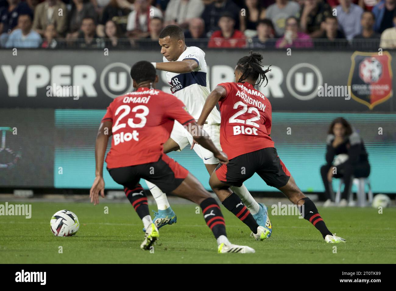 Kylian Mbappe of PSG during the French championship Ligue 1 football ...