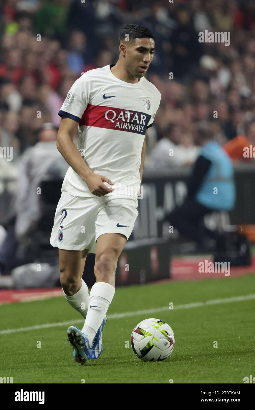 Achraf Hakimi of PSG during the French championship Ligue 1 football ...