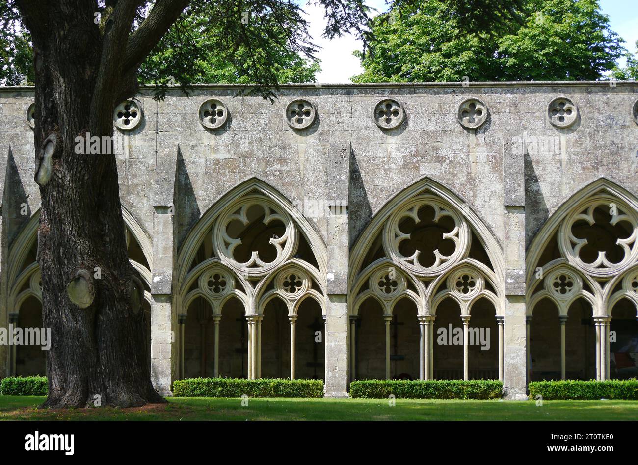 Details Arches in the Cloister Garden in the Anglican Cathedral Church ...