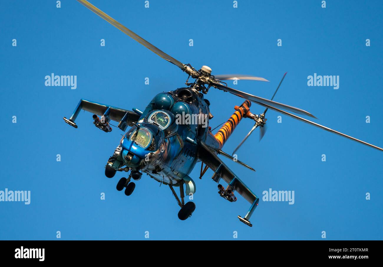 Classic strike helicopter designed during the Cold War Stock Photo - Alamy